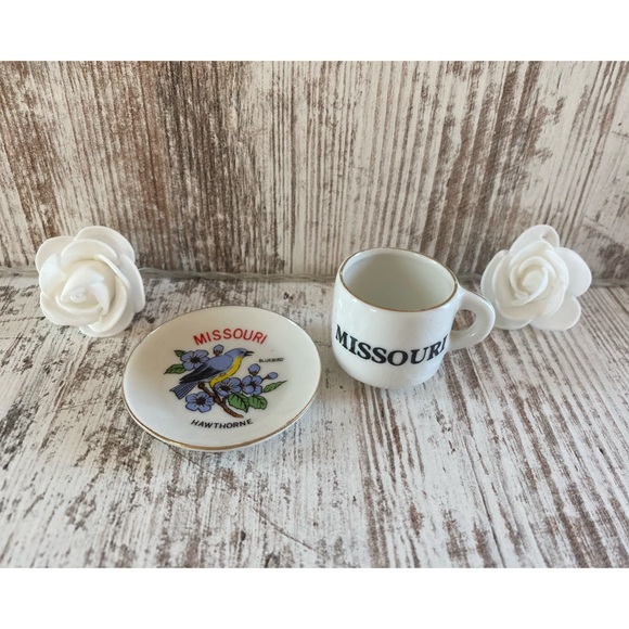 Vintage | Dining | Vintage Missouri Mini Cup And Saucer | Poshmark